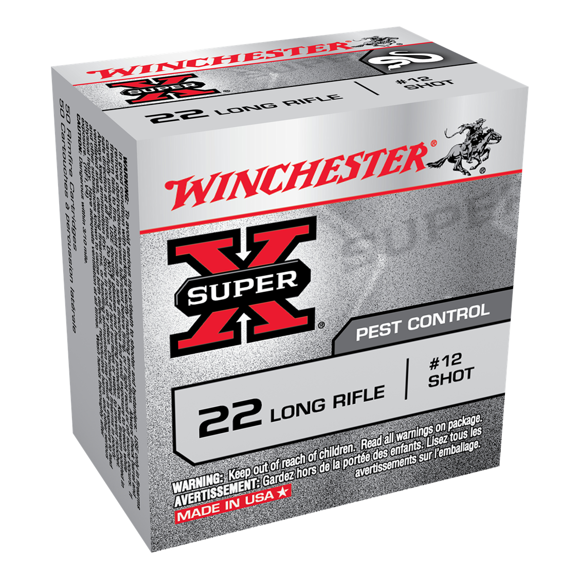 Winchester Super-X .22 Long Rifle 40 Grain Shotshell Rimfire Ammo ...